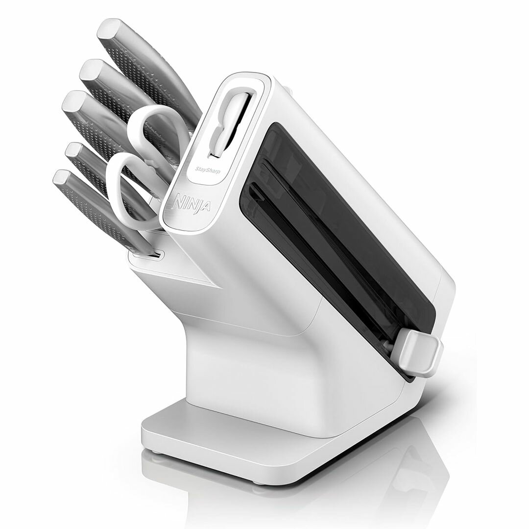 Набор ножей со встроенной точилкой Foodi Ninja StaySharp 6 предметов, белый