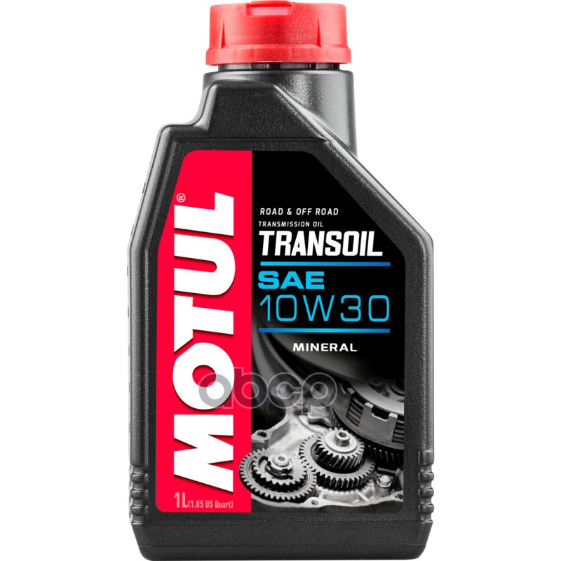Масло трансмиссионное TRANSOIL КПП мото двигателей 10W30 1л MOTUL MOTUL арт. 105894