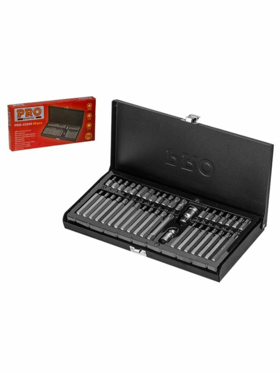 Startul Набор бит в металлическом боксе 40 шт PRO-41040