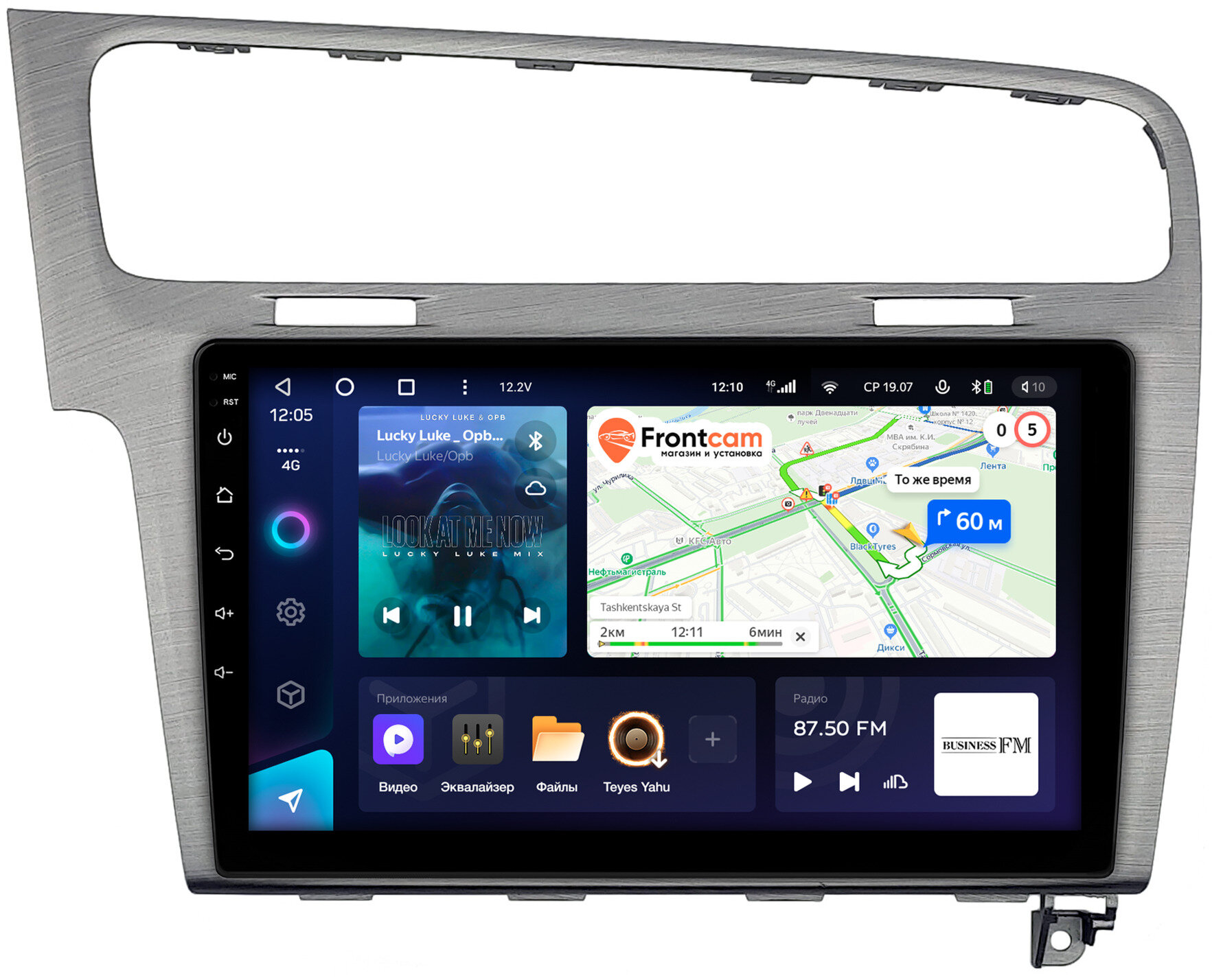 Штатная магнитола Volkswagen Golf 7 2012-2020 (серая) Teyes CC3 6/128 10" RM-10-048 Android 10 (4G-SIM, DSP, QLed)