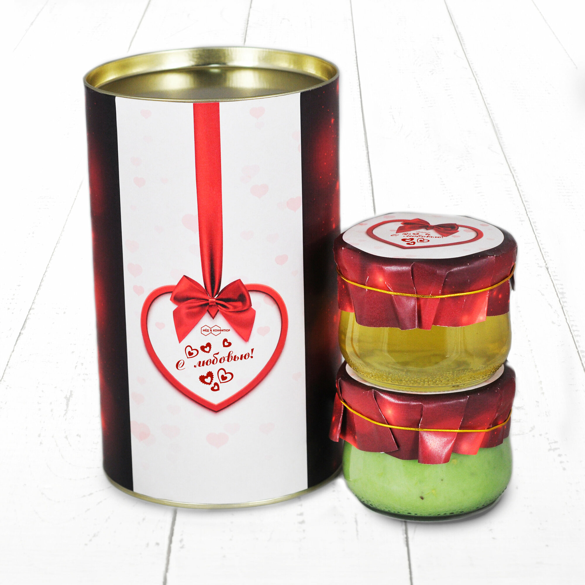 Подарочный Набор "Тубус С Любовью с киви и акациевый мёд"