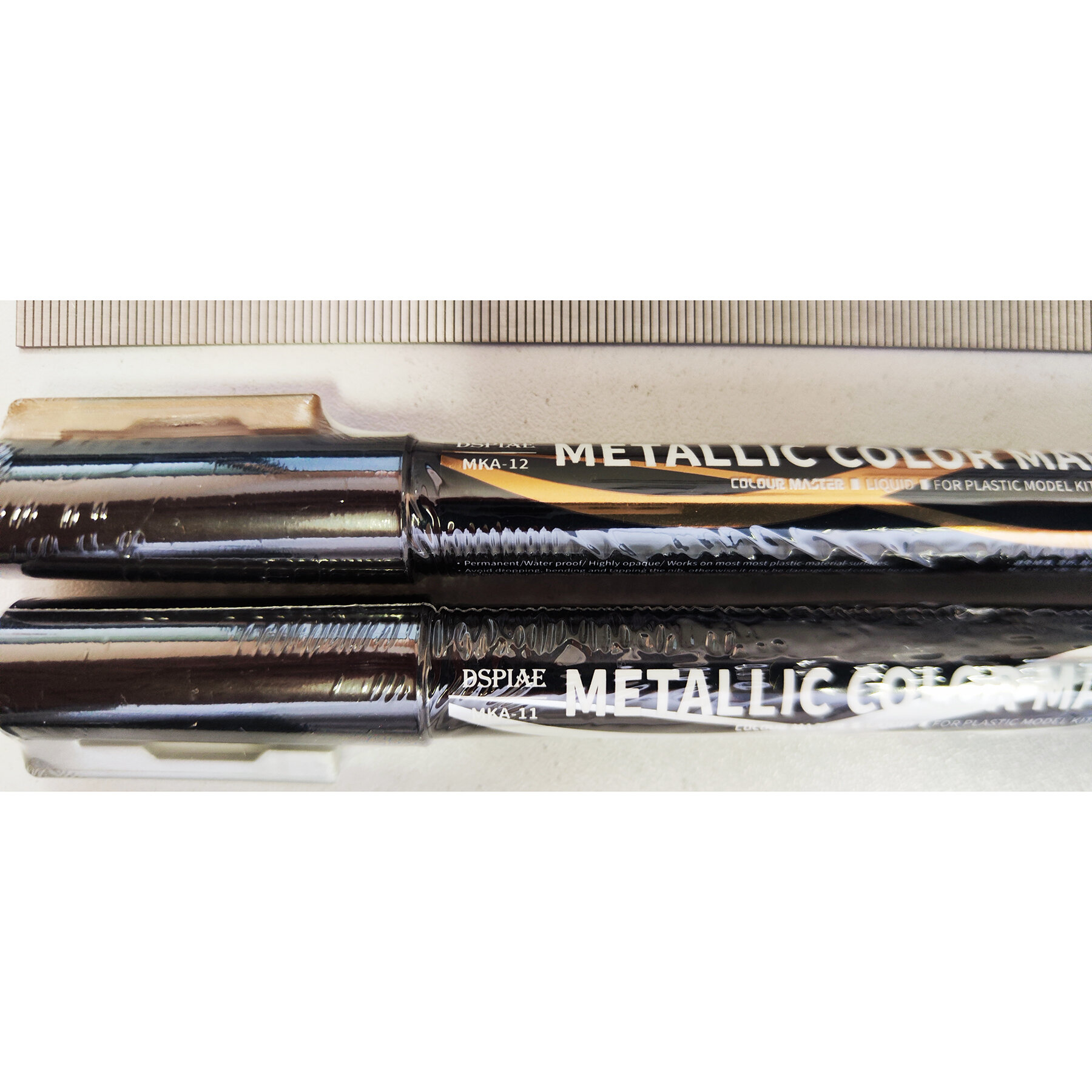 Перманентные водостойкие маркеры, суперметаллик серебряный и бронзовый, модели 2024 г, Dspiae