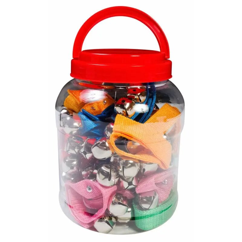 Бубенцы Flight FABS4-20, браслет на липучке с 4 музыкальными бубенцами, размер браслета 25 см, набор