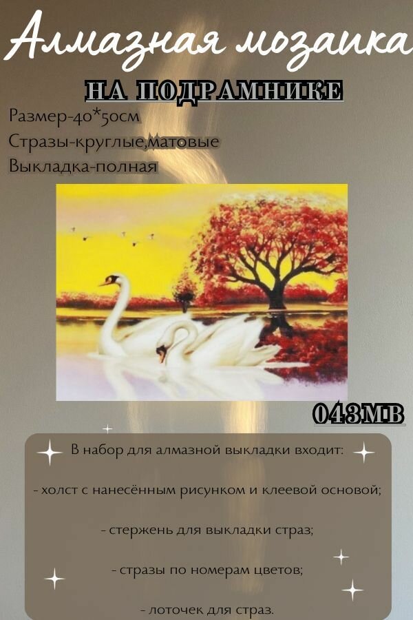 Набор-картина со стразами на подрамнике 043MB