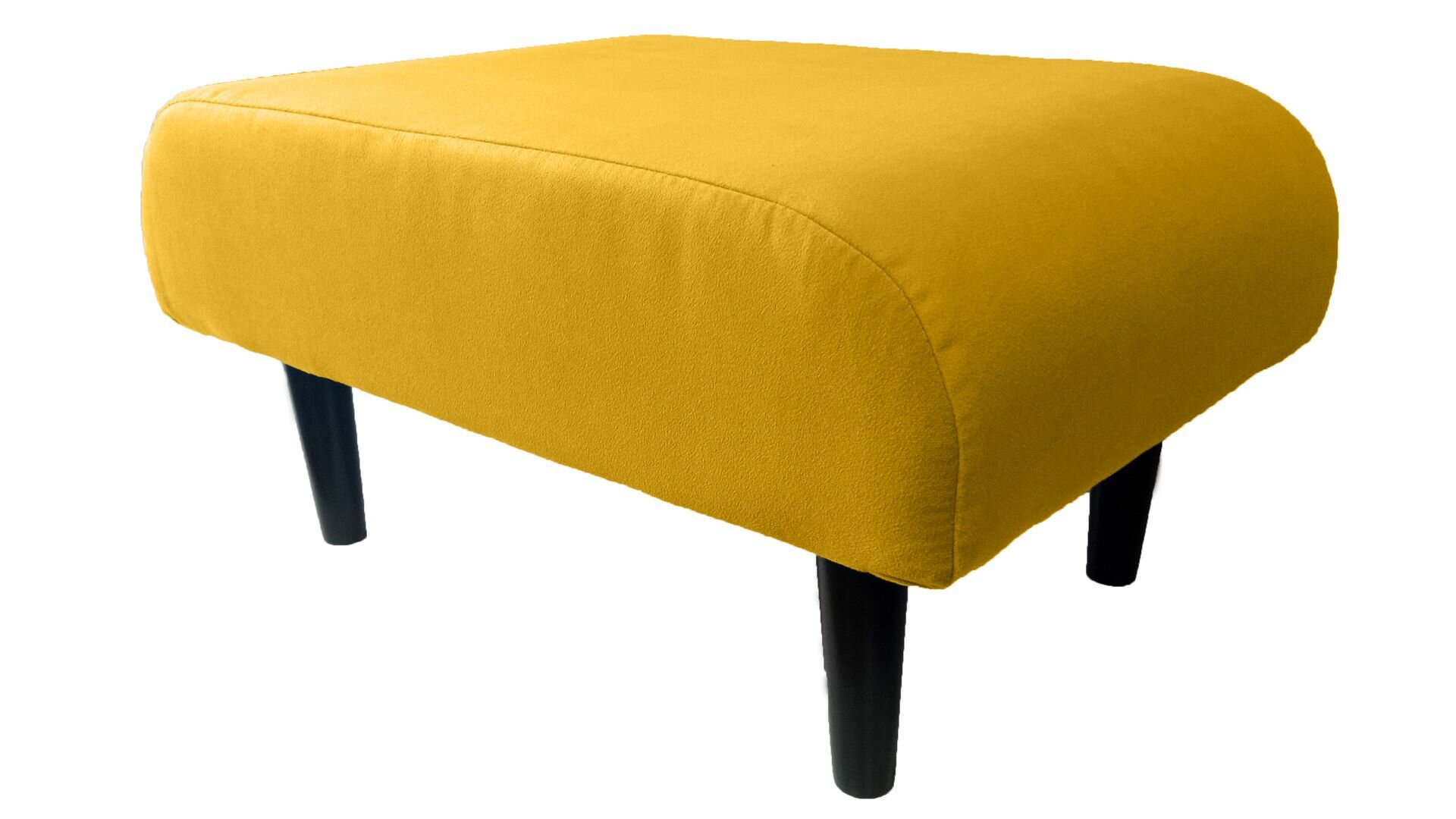 Мягкий пуф Лофи, ножки прямые, цвет Жёлтый