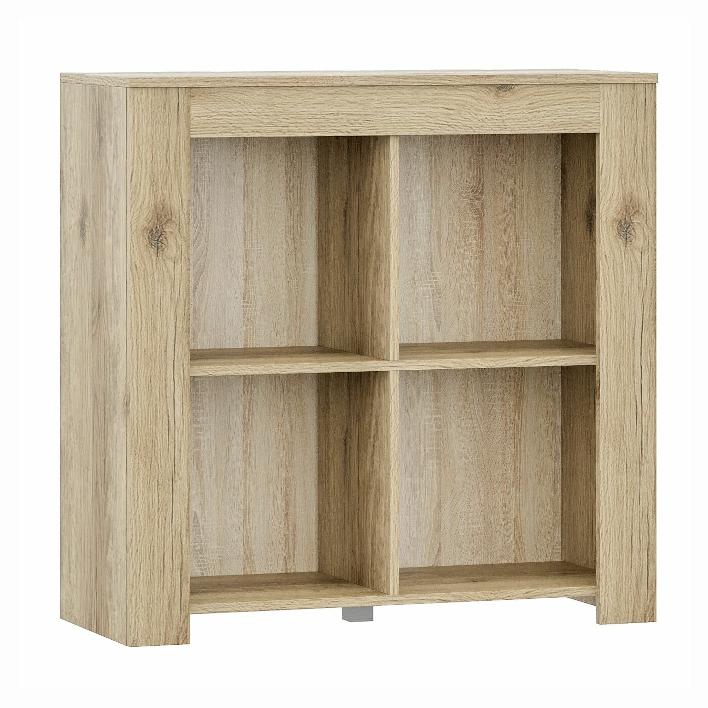 Стеллаж открытый Квадро от Астрид-Мебель, 90х38х87 см. Цвет Дуб Делано светлый