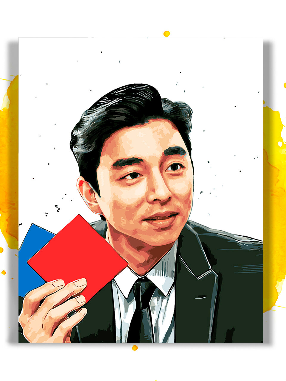 Картина по номерам на холсте Игра в кальмара - Вербовщик, 40 х 50 см