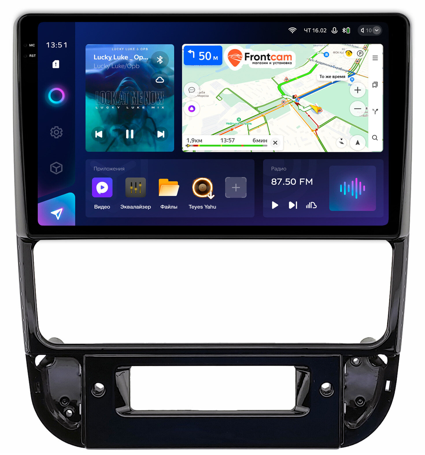 Штатная магнитола Teyes CC3 2K 4/32 9.5" RM-9-1740 Peugeot 406 1999-2005 (глянцевая) Android 10 (4G-SIM, DSP, QLed)