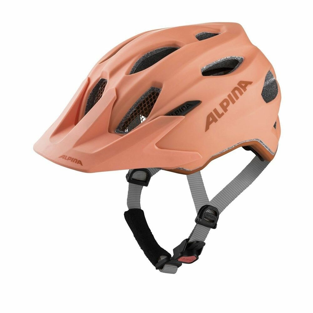 Велошлем детский ALPINA Carapax Jr. - Peach Matt 51-56, оранжевый