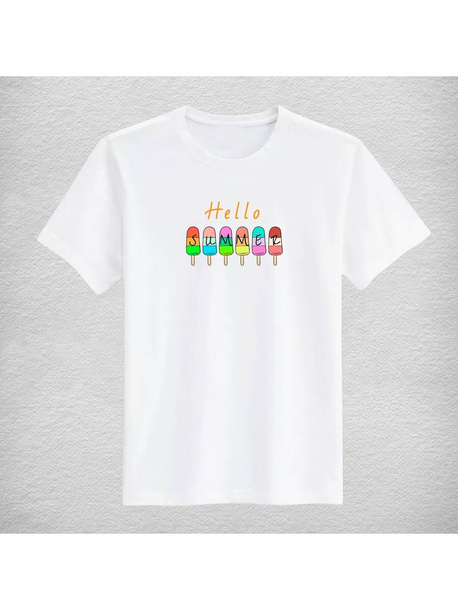 Футболка hello summer мороженое