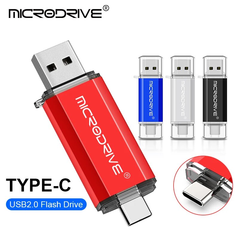 MicroDrive AD016G1229 USB-флешка 32/64/128 ГБ 32 ГБ, Красный