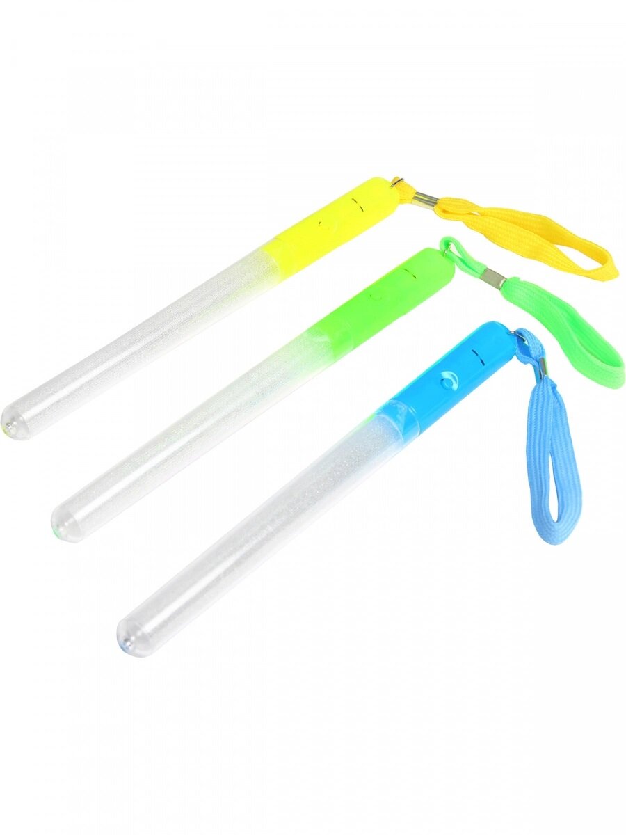 Палочки светящиеся карнавальные, 3 режима свечения, набор из 2 штук