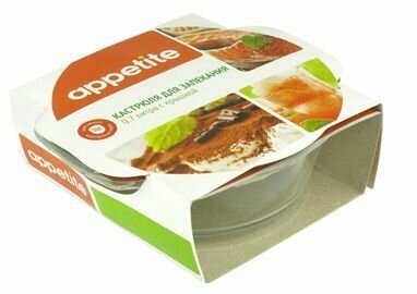 Кастрюля для запекания APPETITE PL17 0.7л, стекло