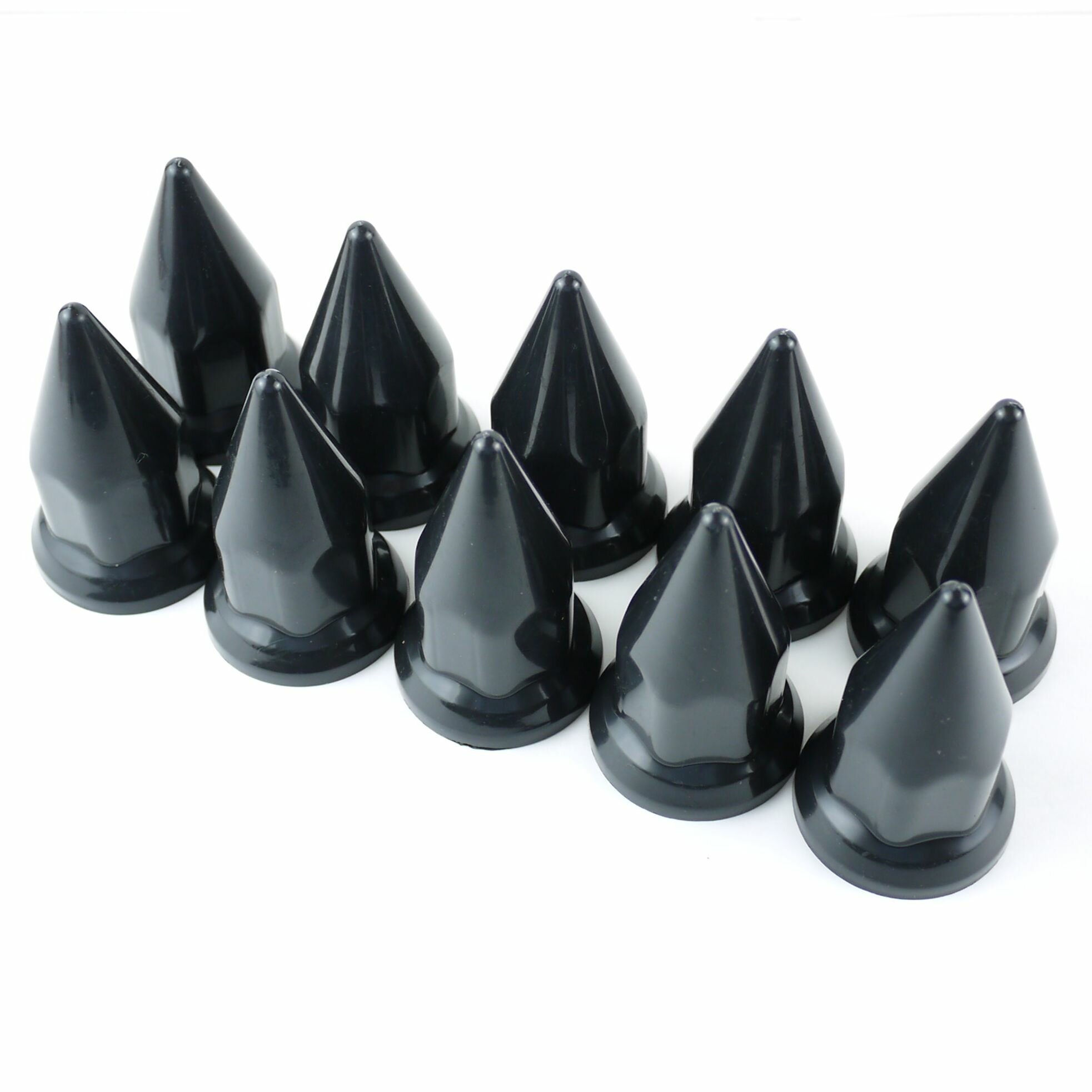 Колпачки пики на колесные гайки, 32 мм, 10 штук, пластик, цвет черный