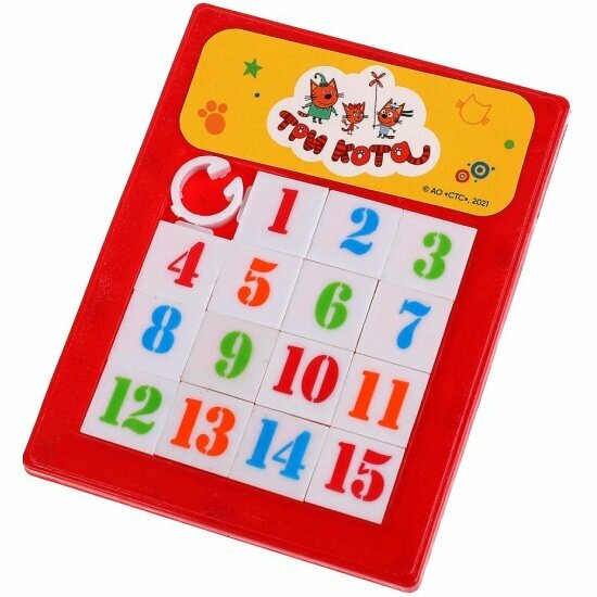 Логическая игра пятнашки Три Кота блист.14*19*1см играем вместе