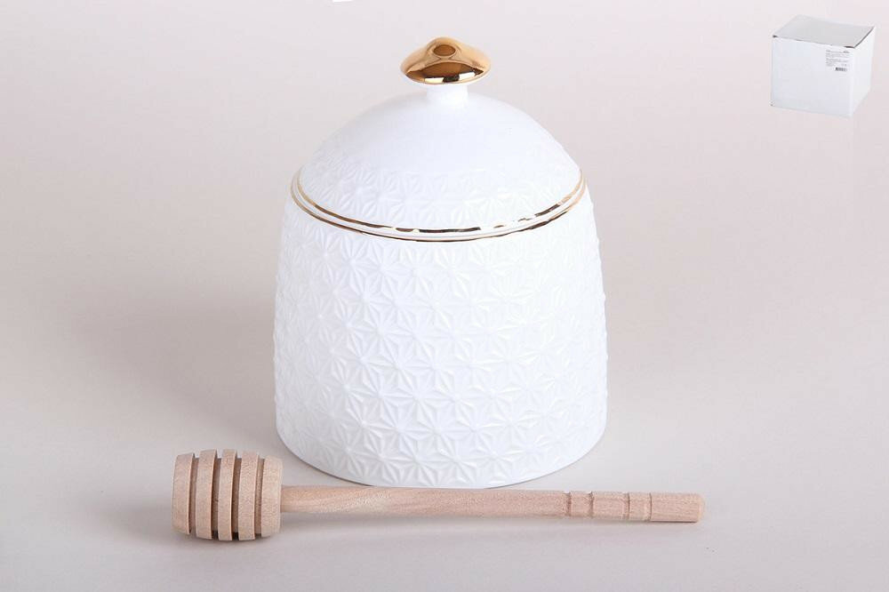 Банка 380 мл для меда Снежная королева Коралл 140003