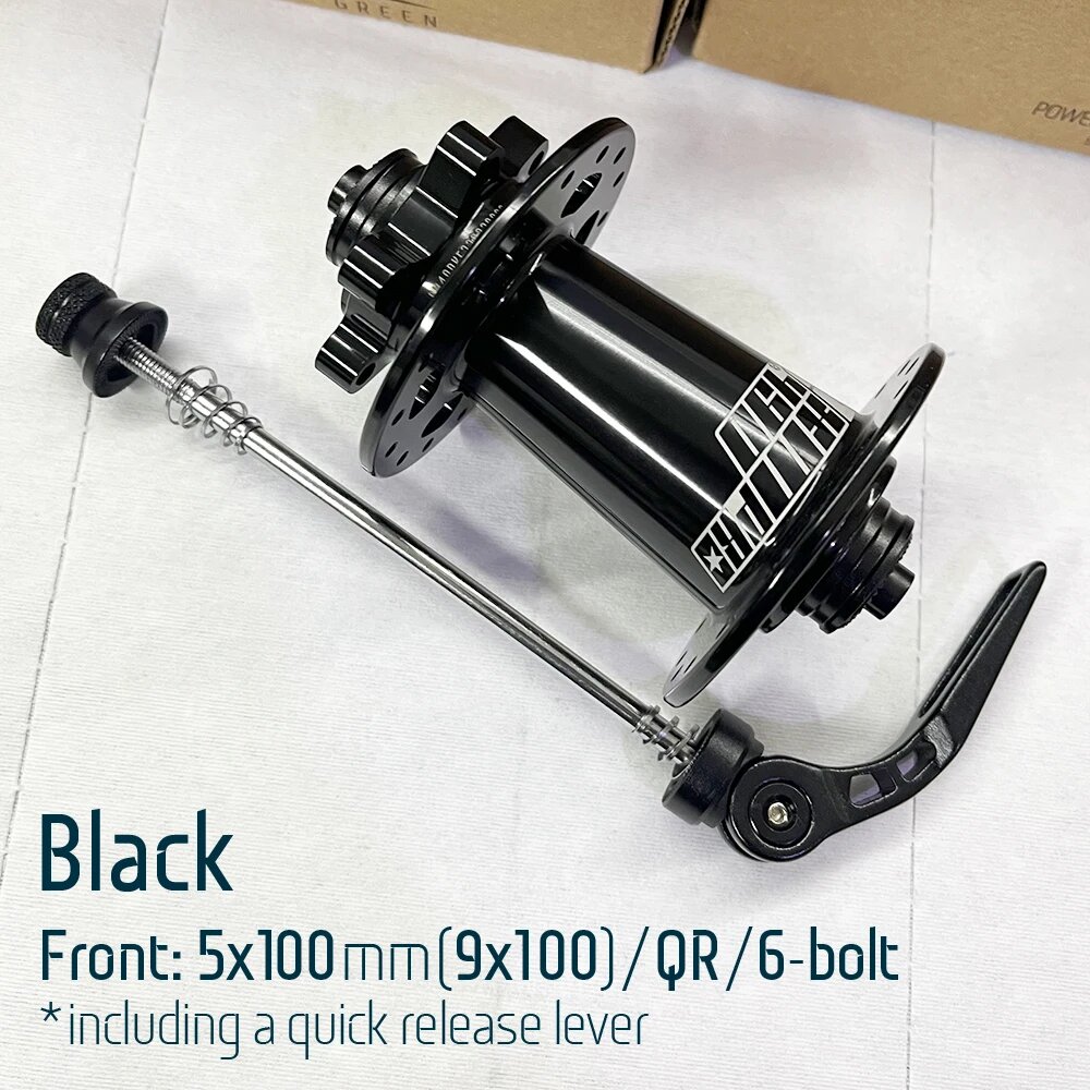 KOOZER XM490 Pro передняя велосипедная ступица Черный, black 32H 5x100 QR