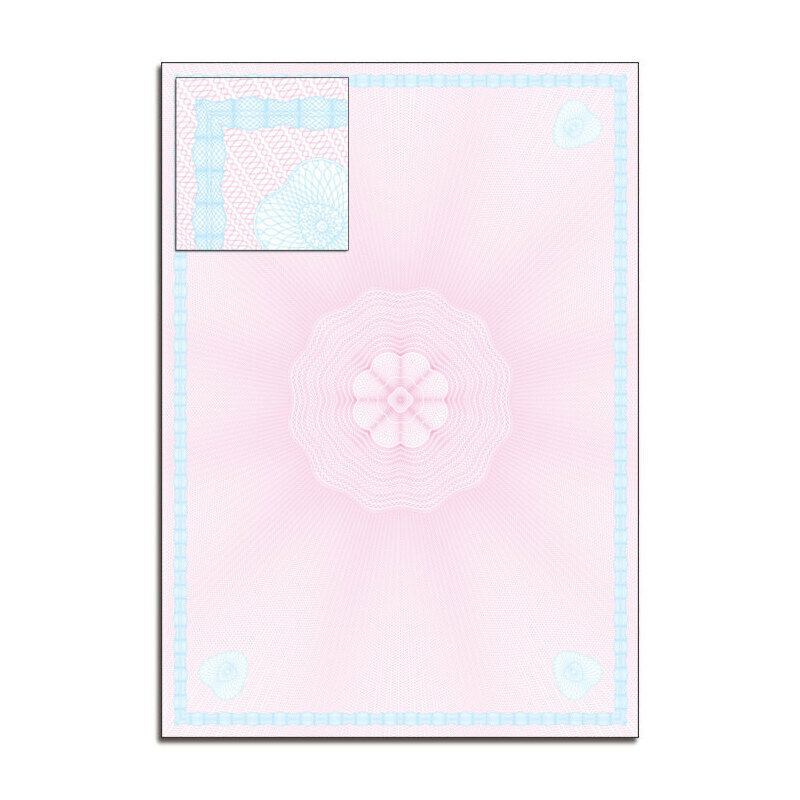 SET-02 - Бланки для сертификатов, дипломов, грамот, А4, верже, 100 гр, 10 листов