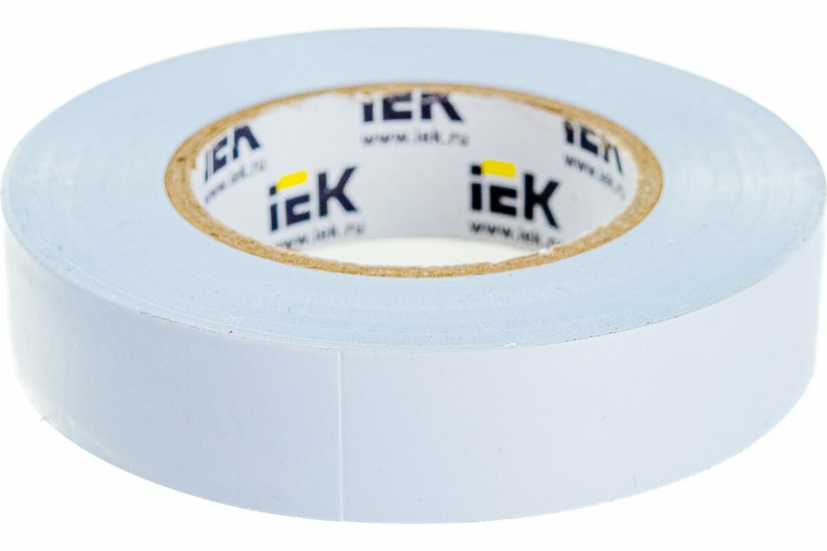 IEK ИЭК UIZ-13-10-K01 Изолента ПВХ 15 мм х 20 м белая для кабельной изоляции