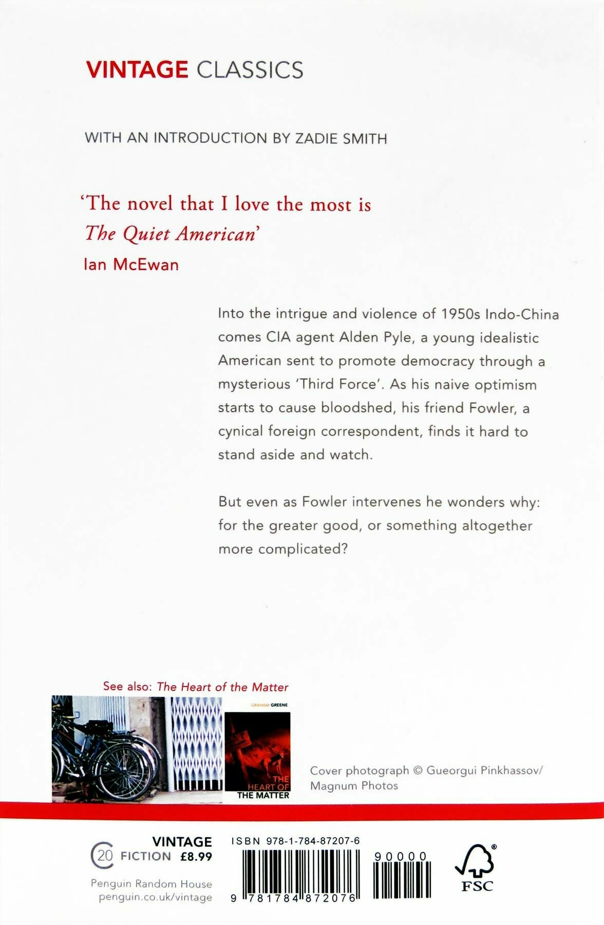 Книга Graham Greene "The Quiet American" Vintage Classics, мягкая обложка, 208 стр — фото 1