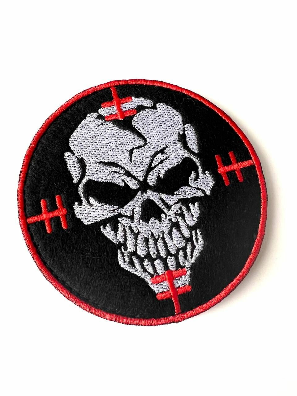 Шеврон ЧВК Вагнер Череп патч на липучке