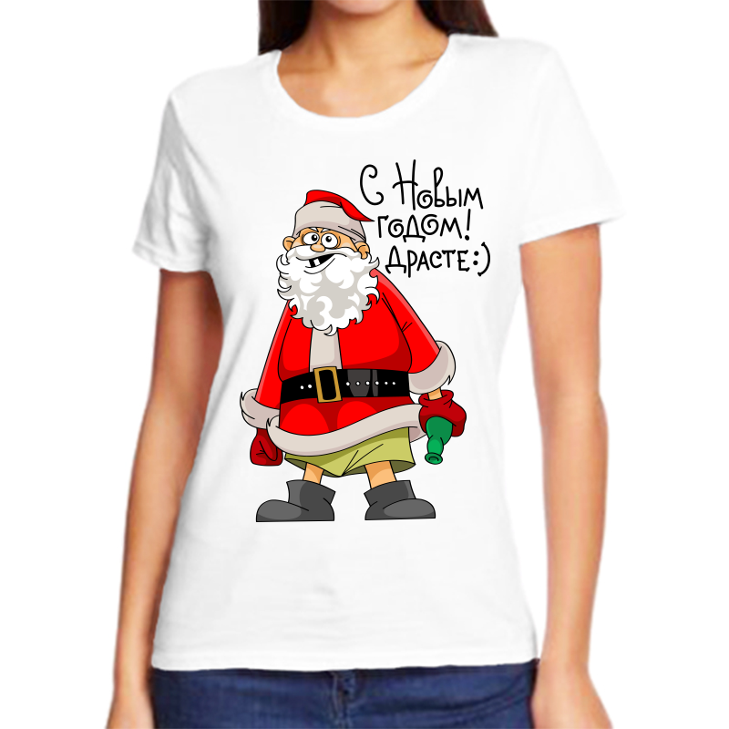 Футболка новогодняя с новым годом драсте