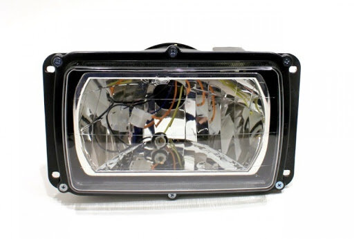 Фара головного света с корректором без лампы Н/О с гладким стеклом ГАЗ-3102/КАМАЗ/УАЗ-3160 336.3711 (SKV)