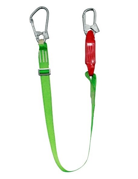 Самостраховки Стропы Стропы СИЗ Строп ленточный одинарный регулируемый с амортизатором "аАрег К50+К20"