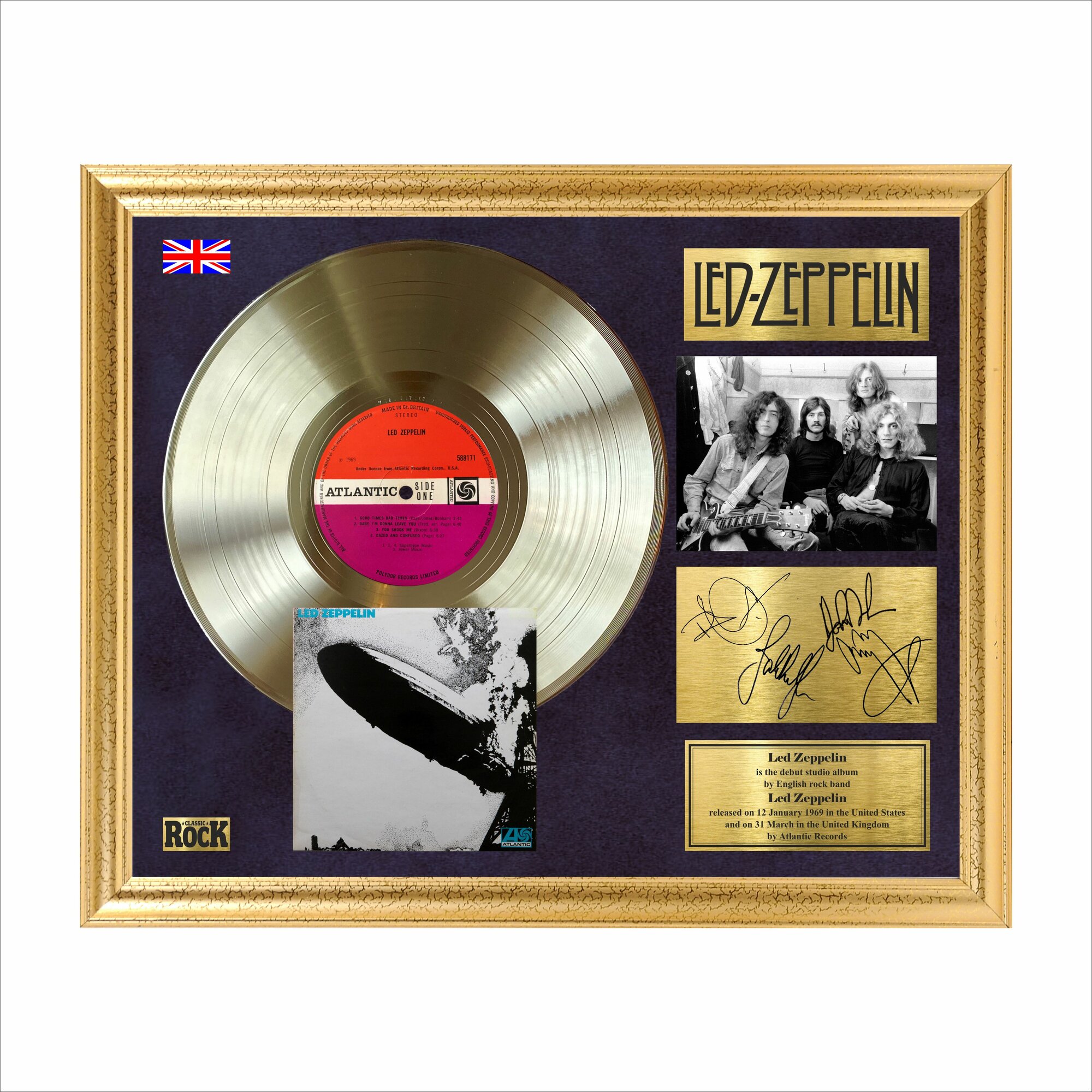 Золотой диск Led Zeppelin