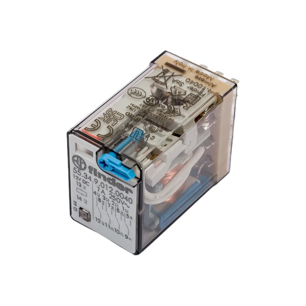Finder Миниатюрное универсальное электромеханическое реле 4CO 7A 553490120040