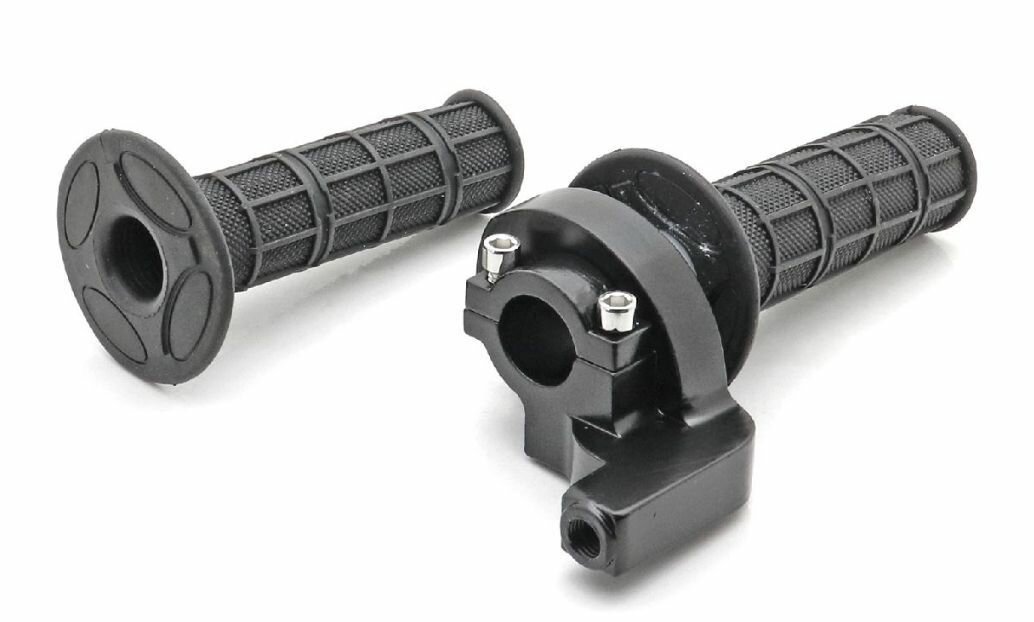 Ручки руля TTR 50-250 (правая + левая короткоходая с катушкой)(пара) 120*28*20