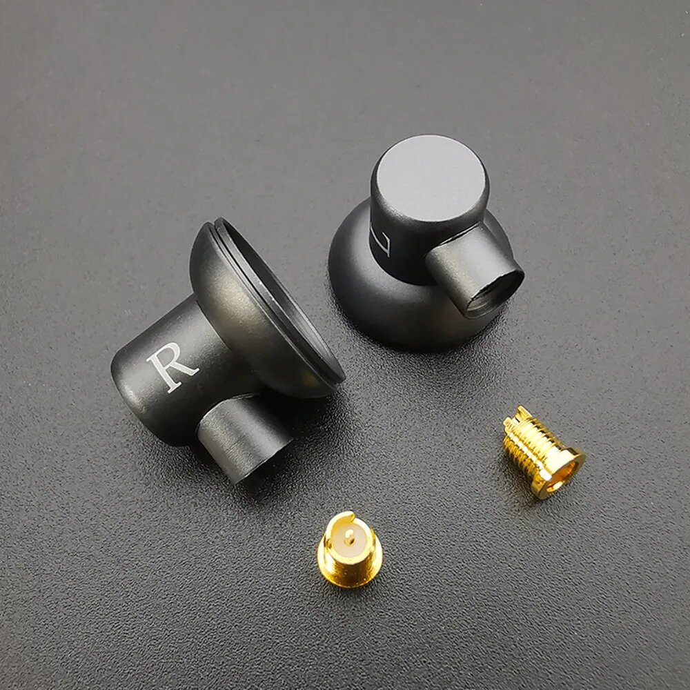 Металлические корпуса для наушников Diy MX500 2 пары Titanium Gold Plated