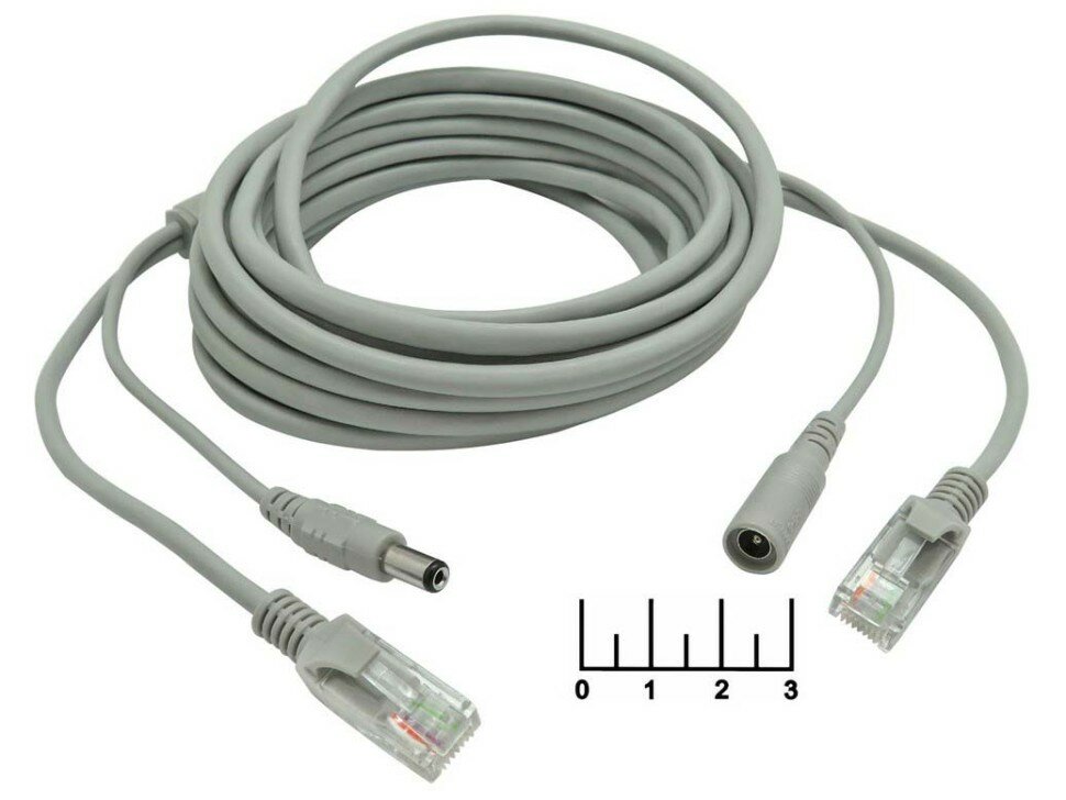 Шнур для видеокамеры 5м (8P8C) (RJ-45) 5м OT-VNW08