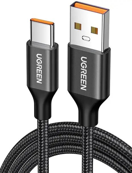 Кабель Ugreen USB Type-C to USB Type A Huawei SuperCharge Cable 6А 100W 1м Black (50567)
