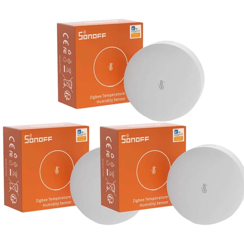 SONOFF SNZB-02P Датчик температуры и влажности 3PCS SNZB-02P