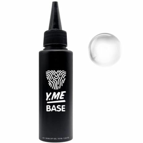 Y.ME База каучуковая, Base (прозрачная) 100мл, эластичная, средне-густая, самовыравнивающаяся