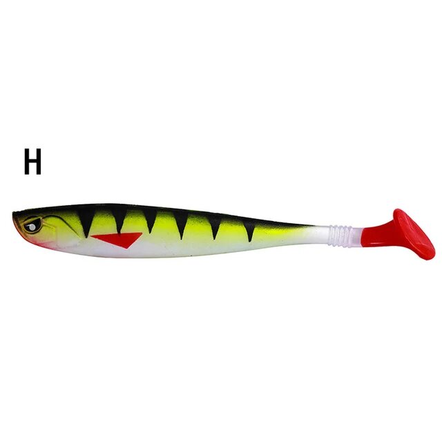 Силиконовый воблер H, красный, 12.5 см