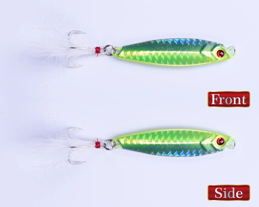 BALLEO металлический воблер 7 цветов 7g, Green