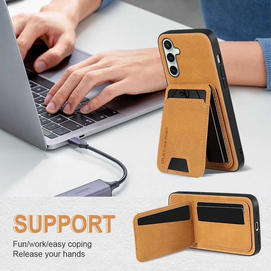 Чехол для Samsung Galaxy S24 FE(Самсунг Галакси С24 ФЕ, S24FE)/Чехол для мобильного телефона в виде бумажника/бумажник