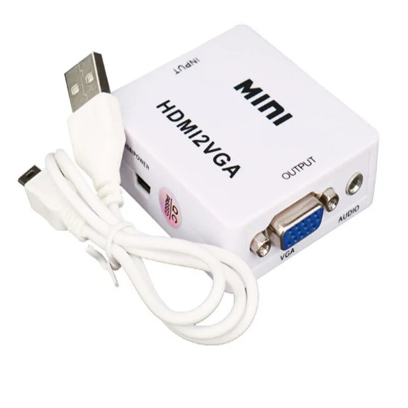 HDMI2VGA HD 1080P HDMI-совместимый мини-конвертер VGA с аудио-видео приставкой цифровой В Аналоговый адаптер для Xbox360 ПК DVD PS3