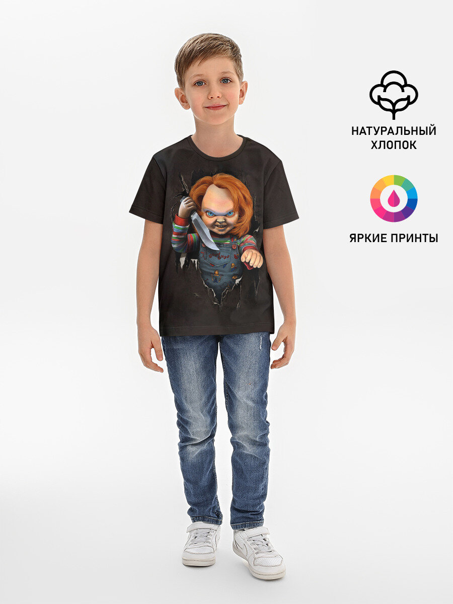 Футболка хлопковая детская КУКЛА ЧАКИ