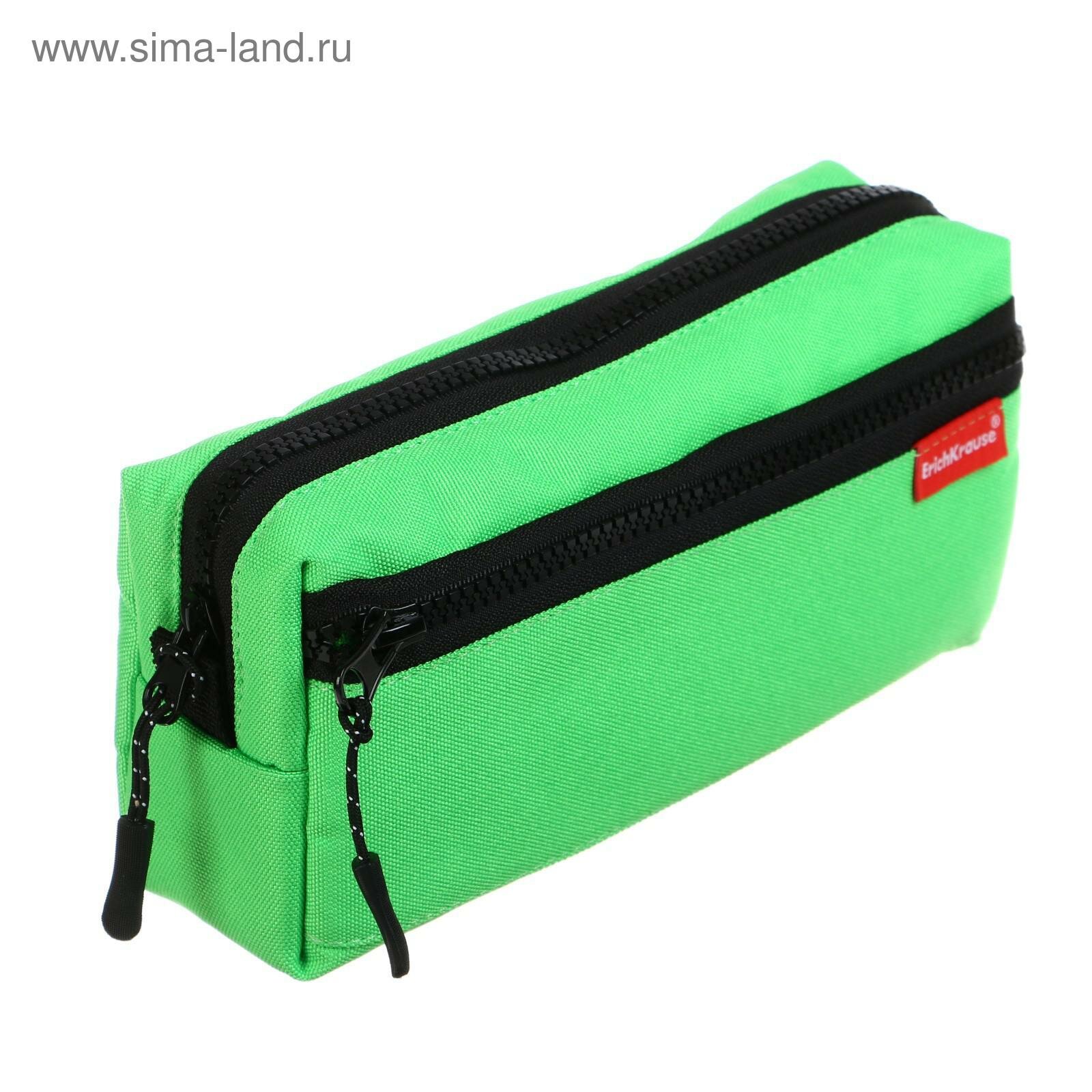 Пенал мягкий, 2 отделения, объемный, 100 х 210 х 50 мм, Erich Krause