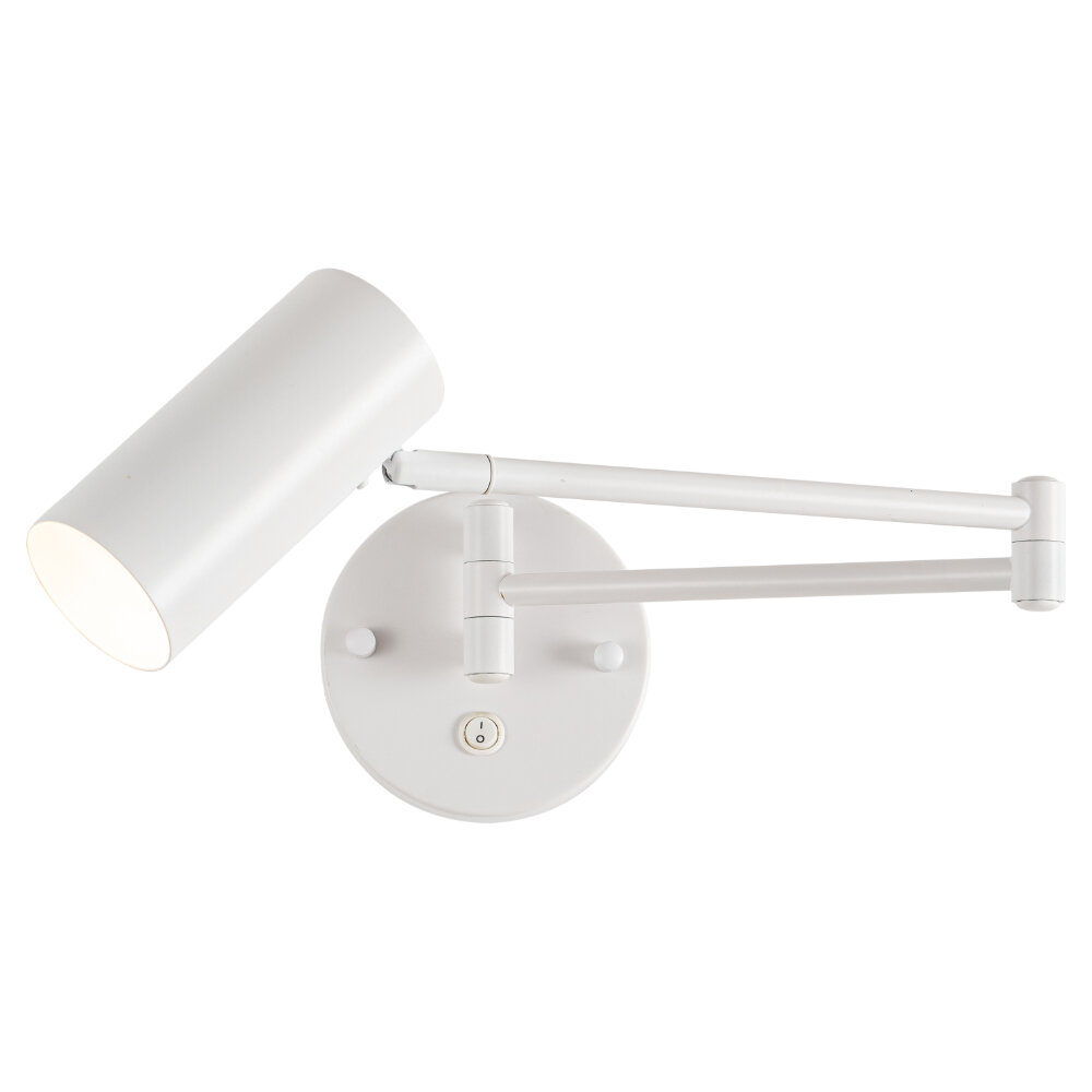 Бра De Fran B-1118 GU10 220В 12Вт регина белый, с выключателем