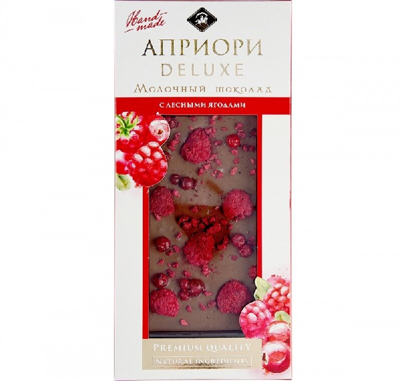 Шоколад априори Молочный ягодный микс НГ 100г
