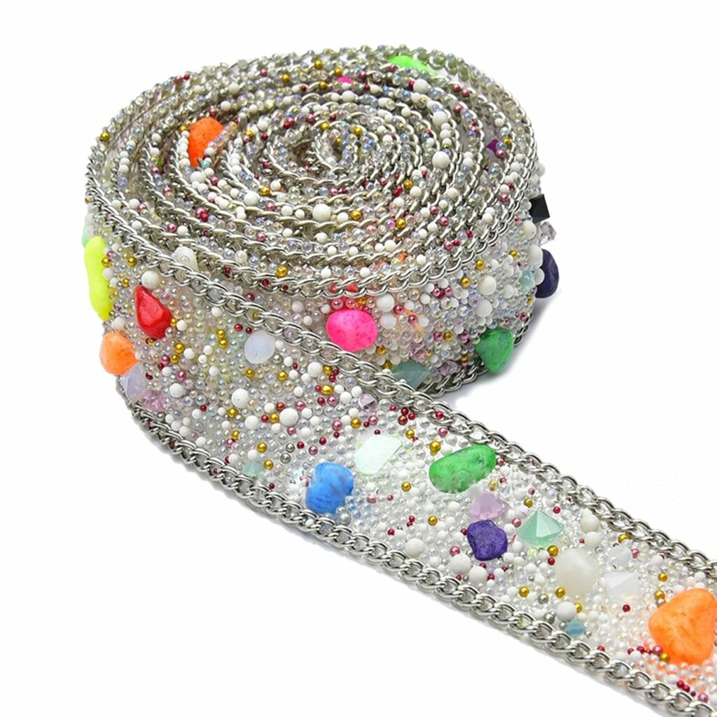 Ленты со стразами, 1,1 ярда, самоклеящаяся лента, сверкающая наклейка для свадебных украшений