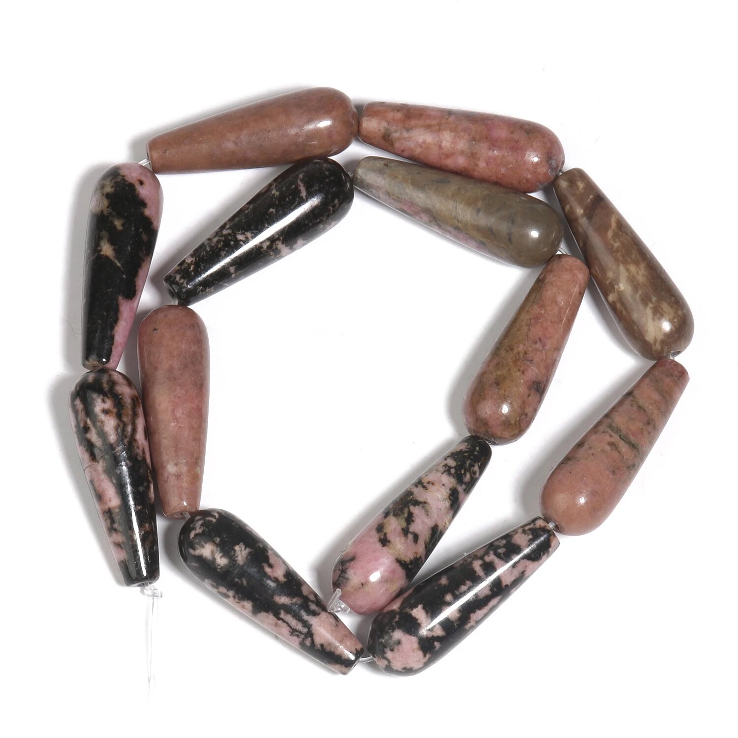 Бусины TTUIJI Капля воды Аметист Халцедон Агат Лабрадорит black line rhodolite