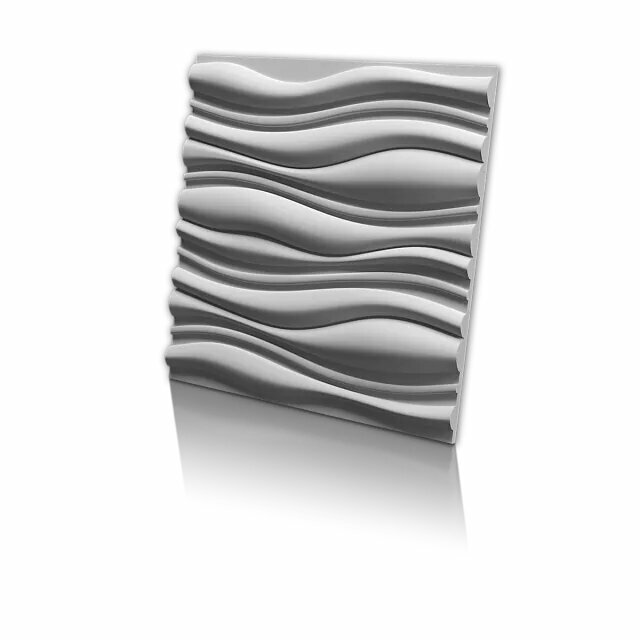 3D стеновая панель из гипса FORCE артикул M-0001B от Artpole