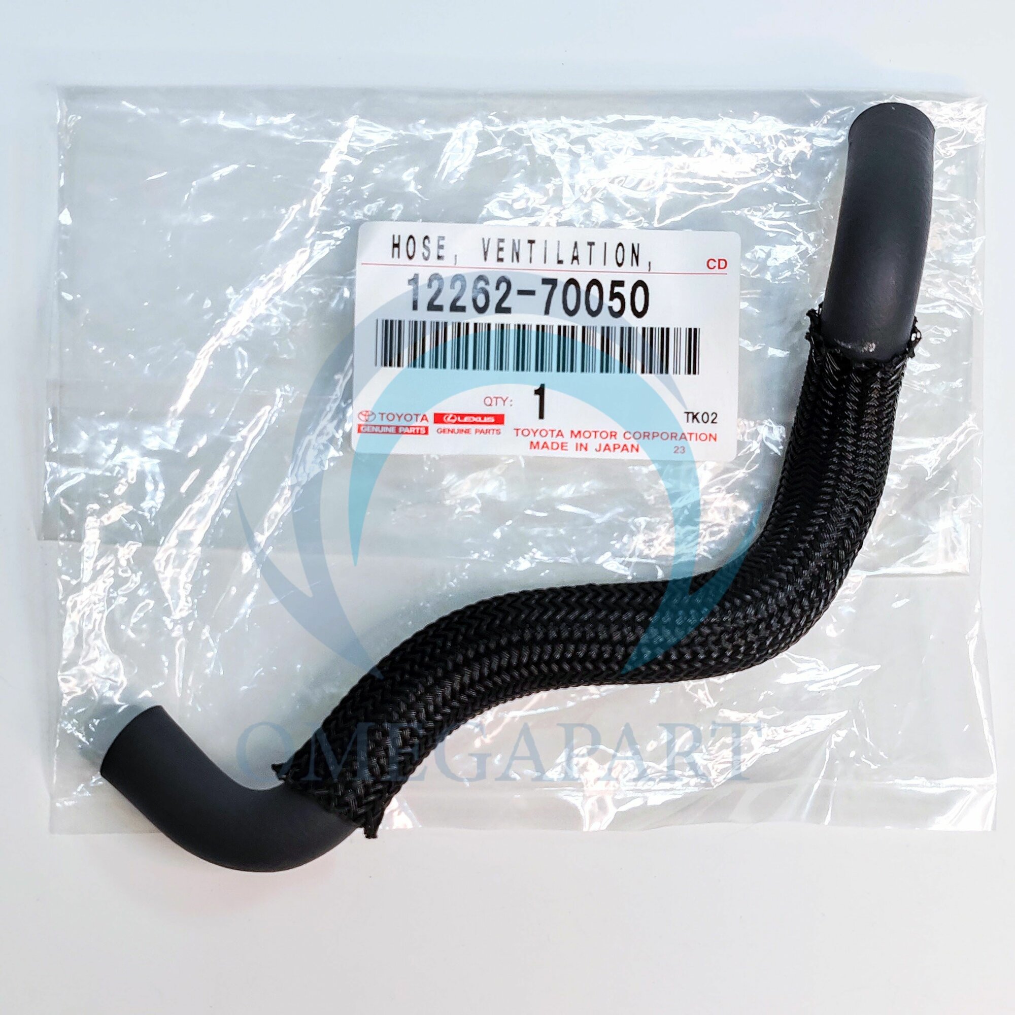 Шланг вентиляции картерных газов, Toyota 1226270050