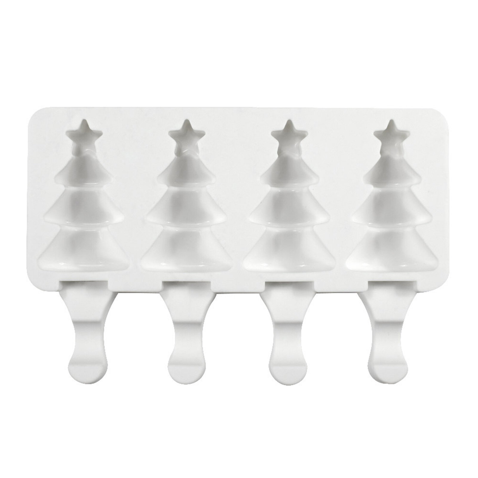 Форма Рождественской Елки Силиконовая Форма Для Леденцов На Палочке Посуда Для Выпечки Безопасная Форма Для Помадки Конфет Экологически Чистый Подарок Для Выпечки
