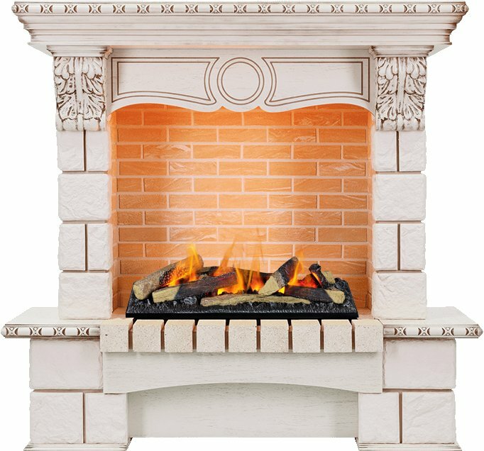 Dimplex Каминокомплект Pierre Luxe угловой - Слоновая кость / Шампань с очагом Cassette 600 LNH-INT (с дровами)